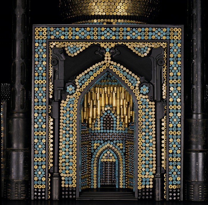 Al Farrow Makes Religious Sculptures From Guns And Ammo | Amusing Planet